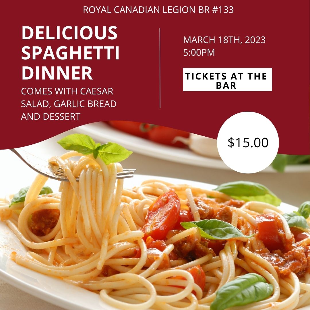 Spaghetti Dinner - The Cobourg Legion