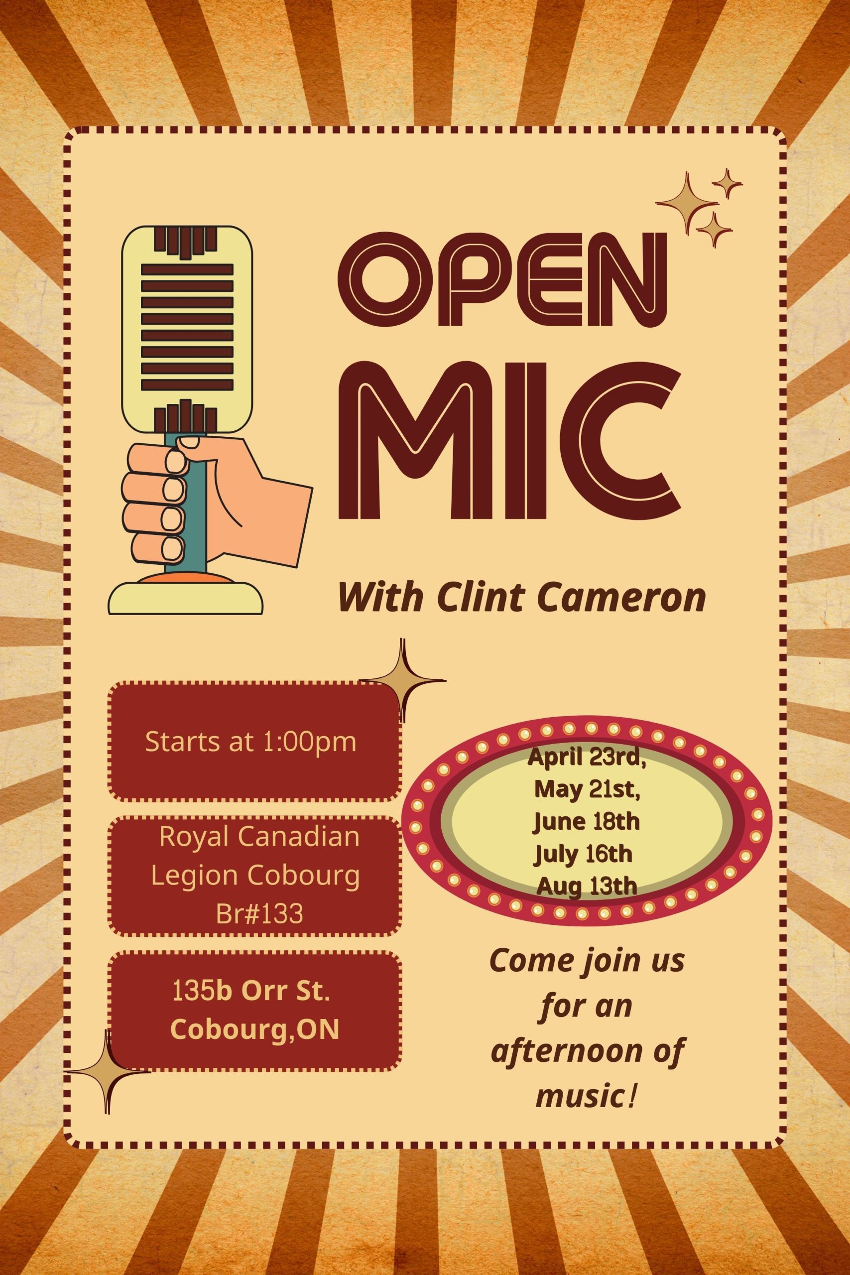 Open Mic - The Cobourg Legion